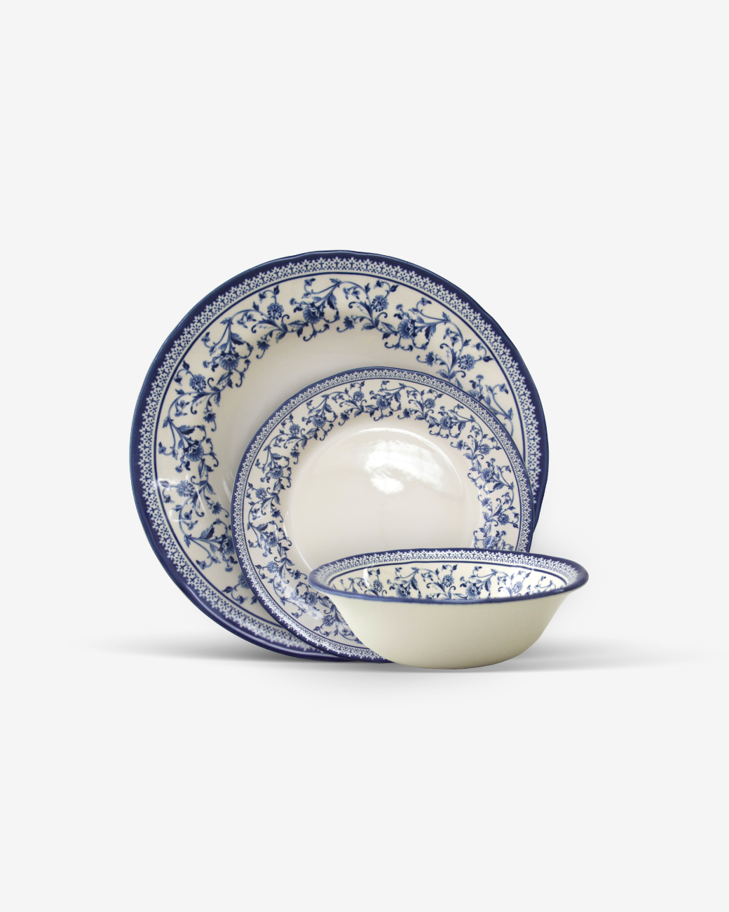 Claytan 24 Piece Dinner Set - Aster Blue | Baitishk